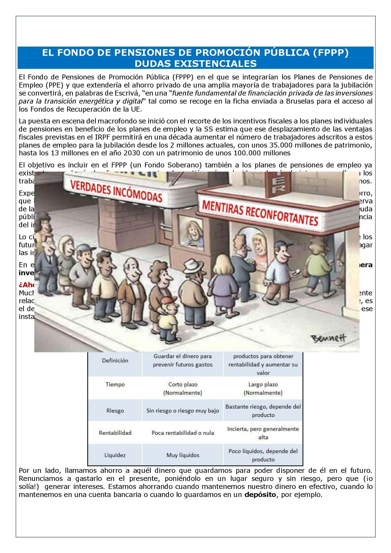 EL FONDO DE PENSIONES DE PROMOCIÓN PÚBLICA (FPPP) DUDAS EXISTENCIALES ...