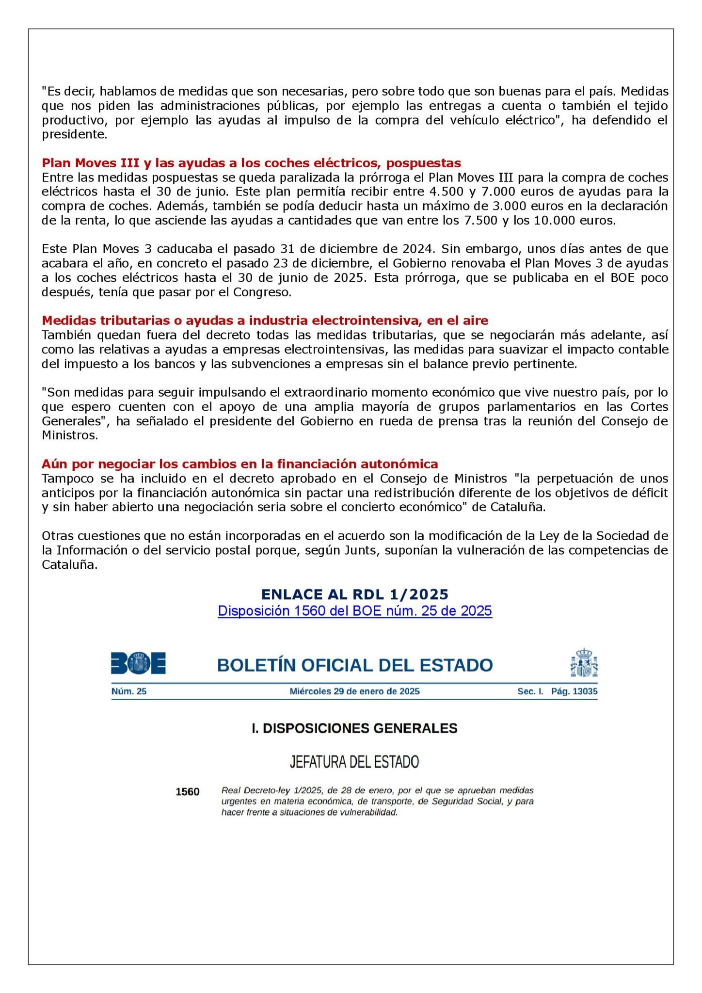 NUEVO RDL 1/2025 , DE 28 DE ENERO, POR EL QUE SE APRUEBAN MEDIDAS ...